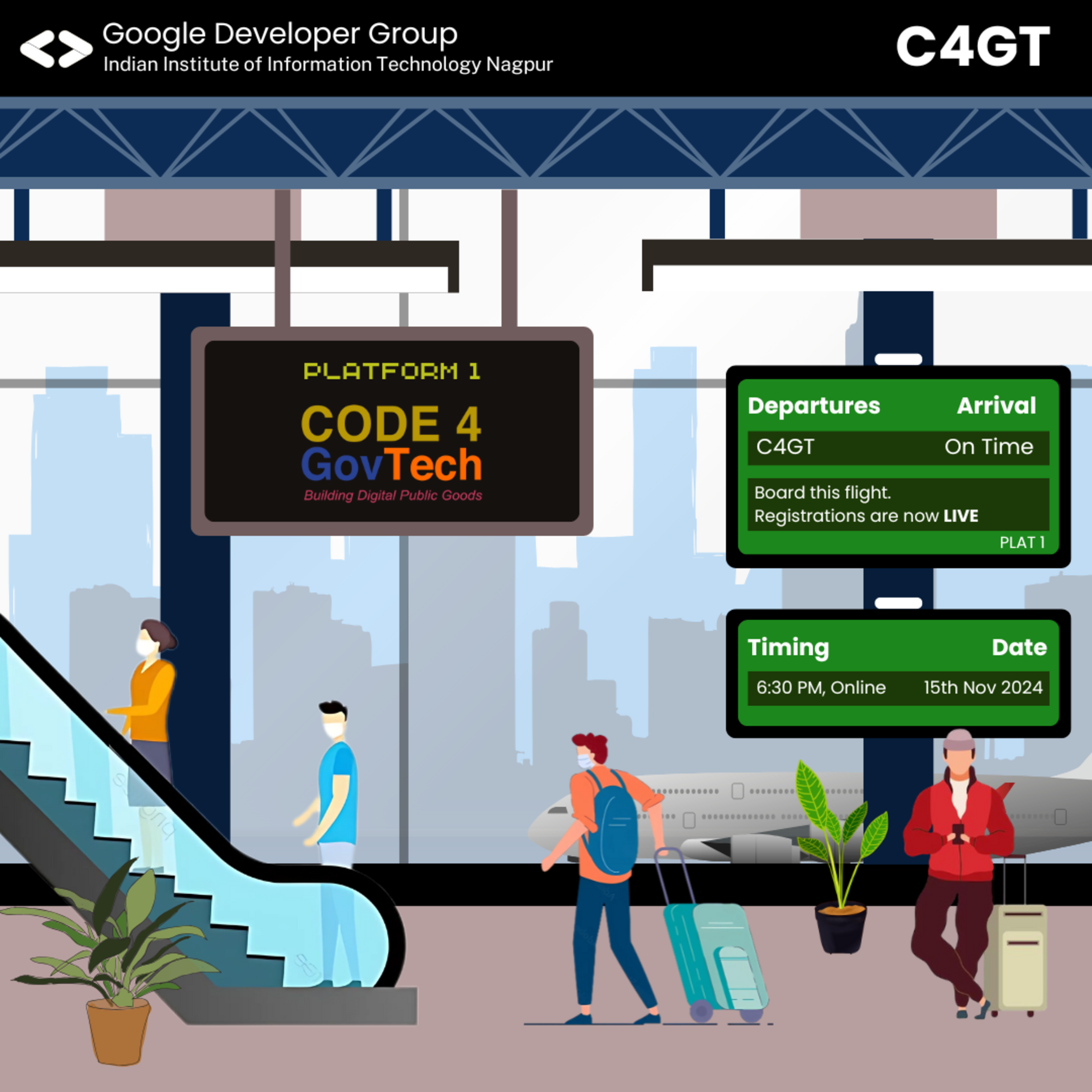 See C4GT :Ticket to Open Source Journey at Google Developer Groups GDG on Campus Indian ...